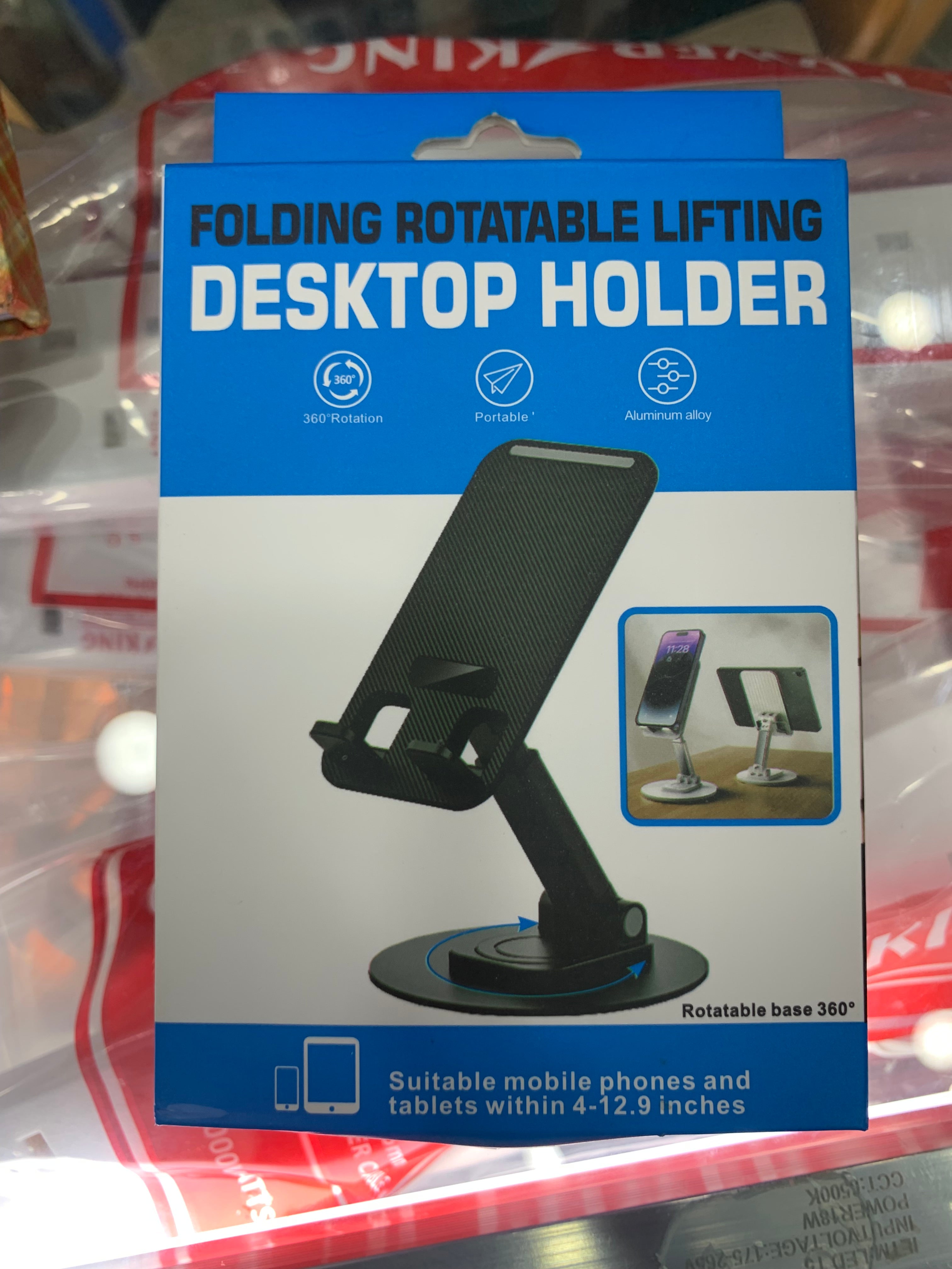 Folding rotatable lifting desktop phone holder – kniezOn Uganda