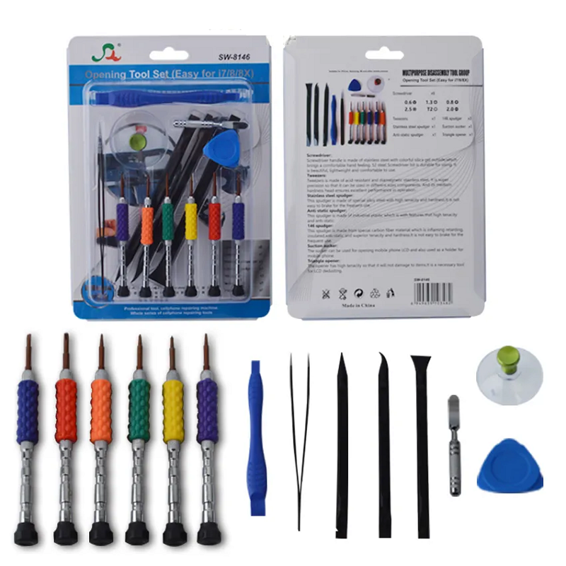SW-8146: 14-in-1 Mobile Repair Toolkit for Android Phones & Tablets ...